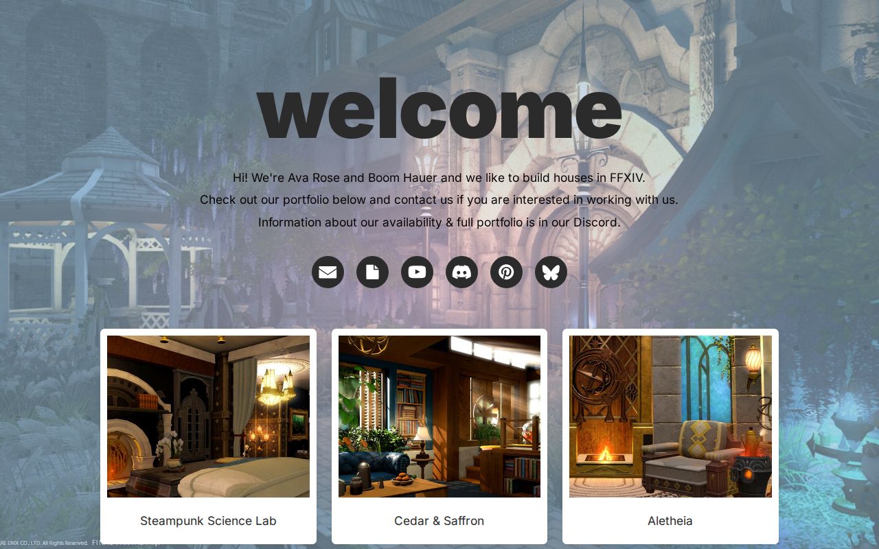 Ava Rose & Boom Hauer FFXIV Housing Commissions